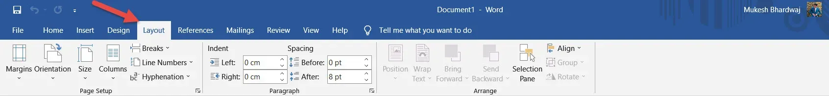 How To Make One Page Landscape In MS Word Document 4pmtech English